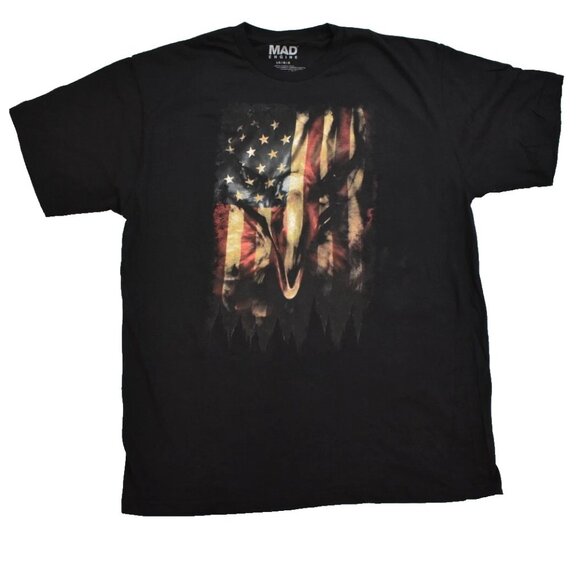 MAD Engine | Shirts | Mad Engine Mens Bald Eagle American Flag ...